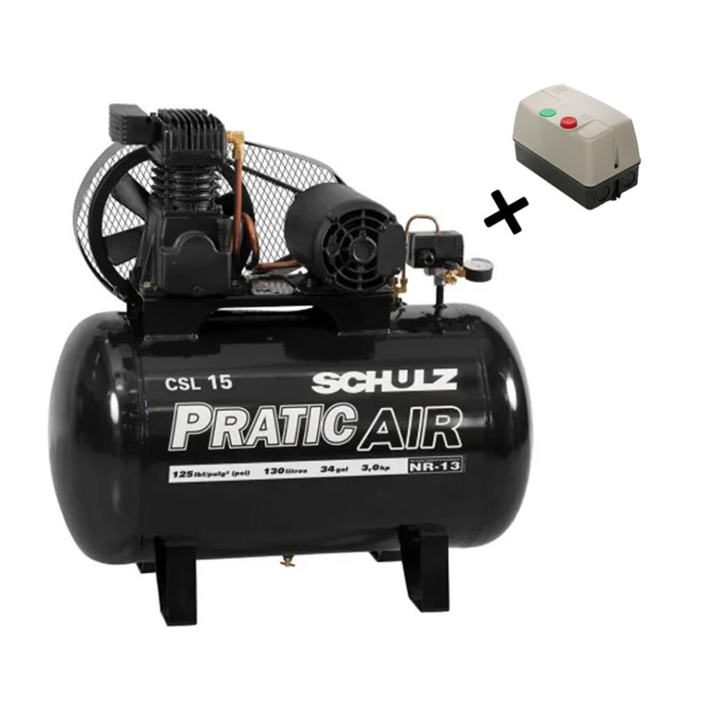 Compressor de Ar Direto Schulz CSI 4BR AD 3,6pcm 1HP Monofásico 220V ...
