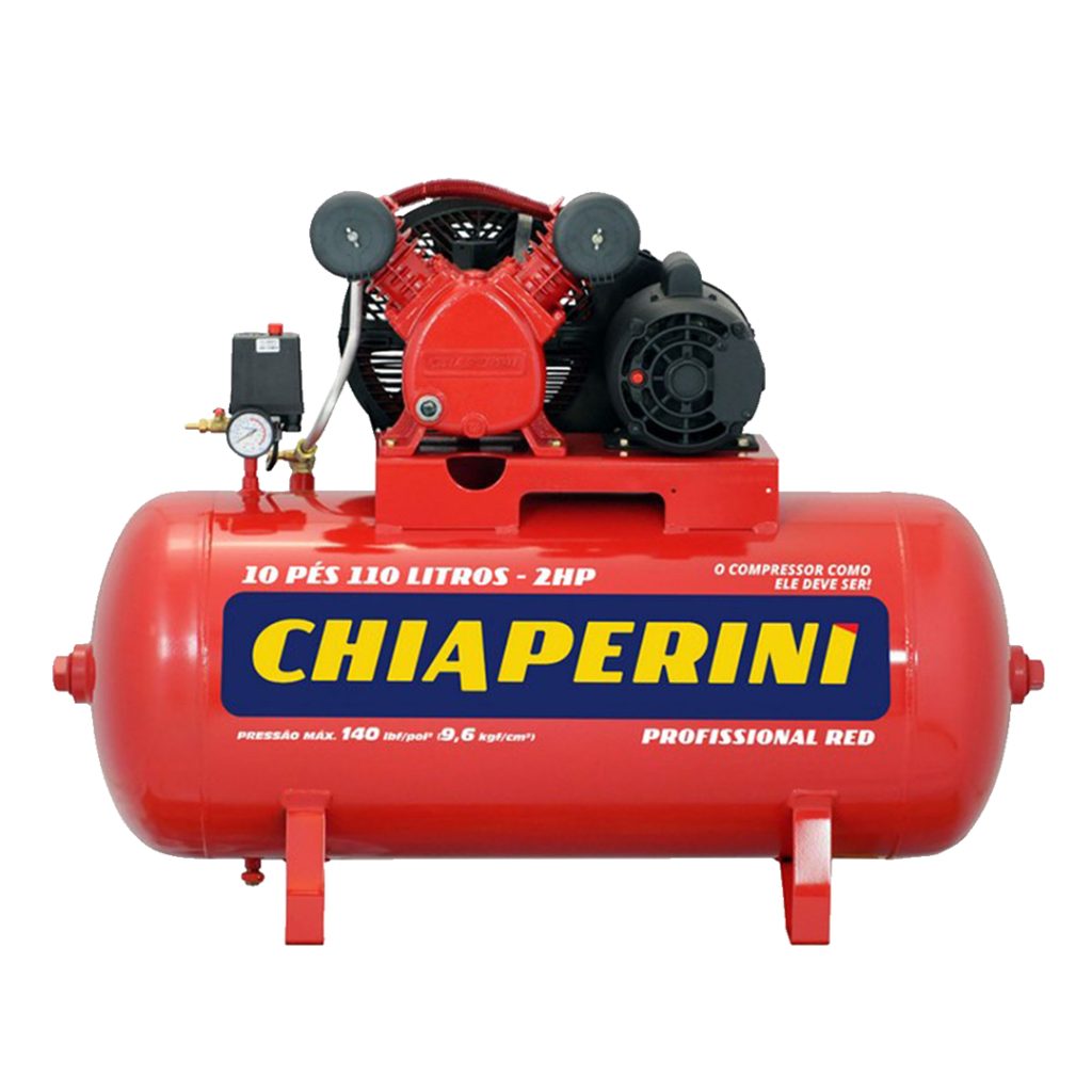Compressor de Ar Chiaperini 10/110L RED 140 Lbs 2HP Monofásico ...