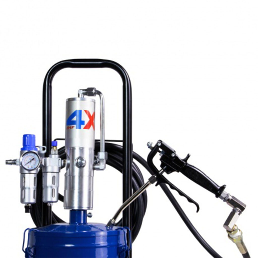 Propulsora Pneumática Para Graxa JHF4x 14 Kg Com Carrinho – Hidrochagas ...